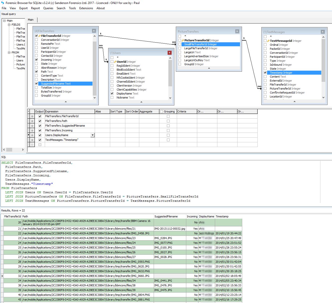Forensic Toolkit for SQLite Archives | Sanderson Forensics